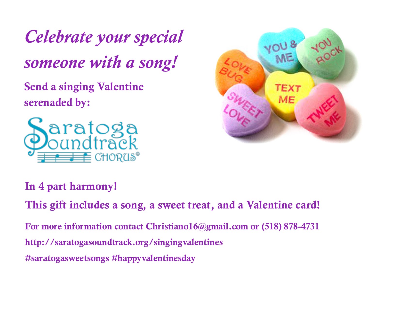Singing Valentines 2019 | Saratoga Soundtrack